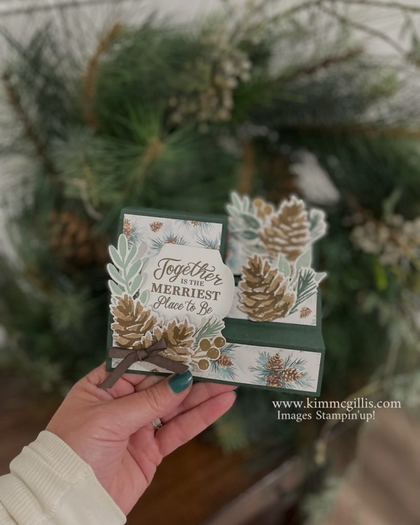 Side Step Fun Fold Card instructions - Kim McGillis