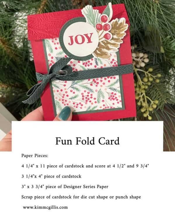 Top Fold Card Instructions - Kim McGillis
