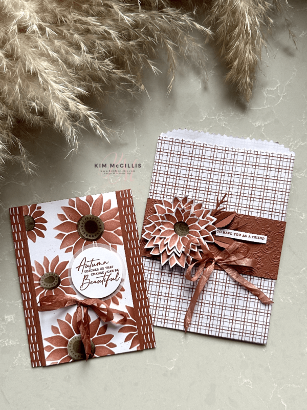 Stampin'up!'s Copper Clay Card and Envelope Bag - Kim McGillis