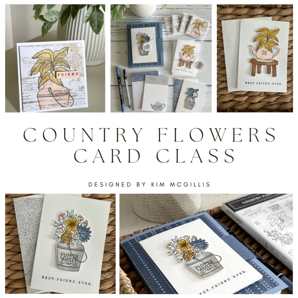 Country Flowers Stationery Class - Kim McGillis