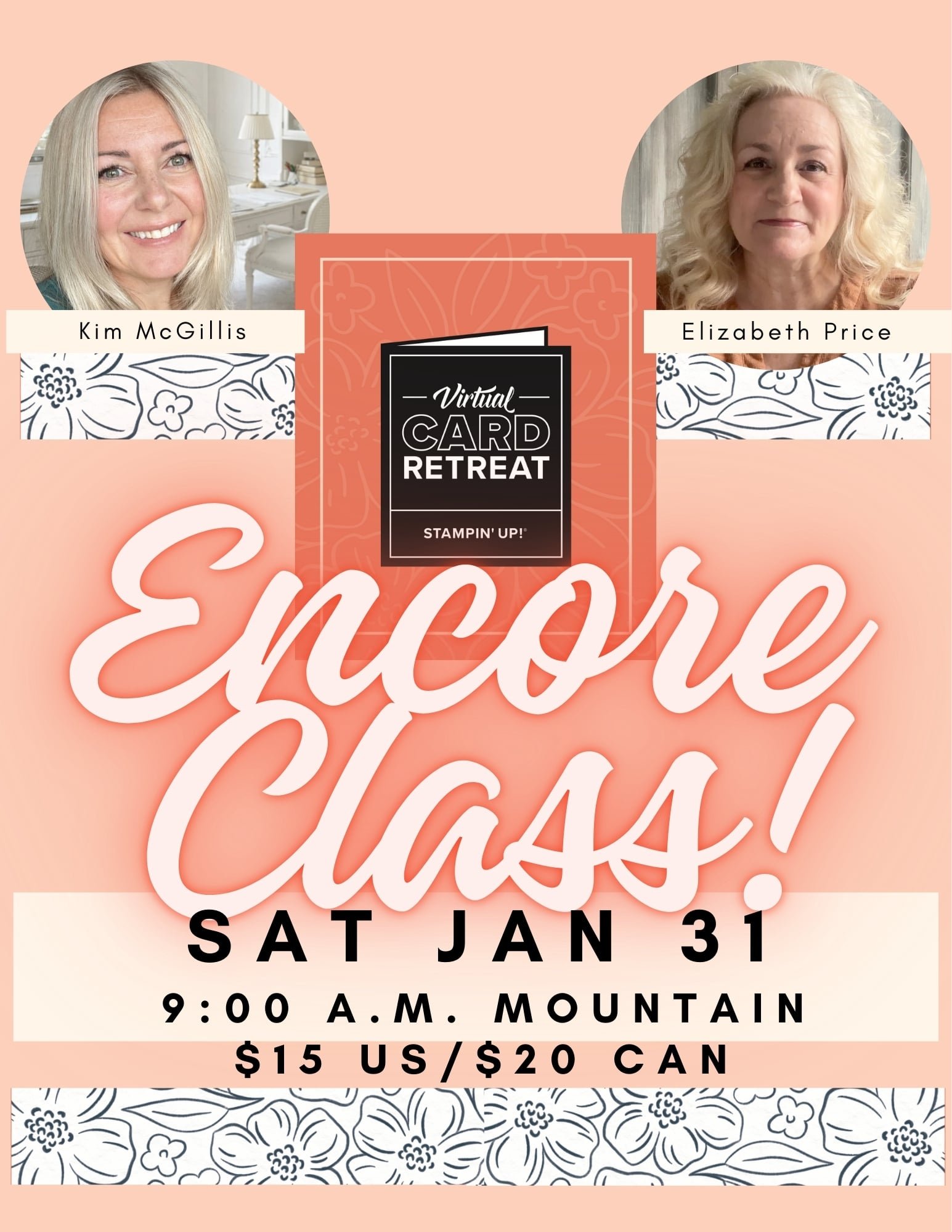 Encore Event Invite Featuring The Virtual Card Kit - Kim McGillis